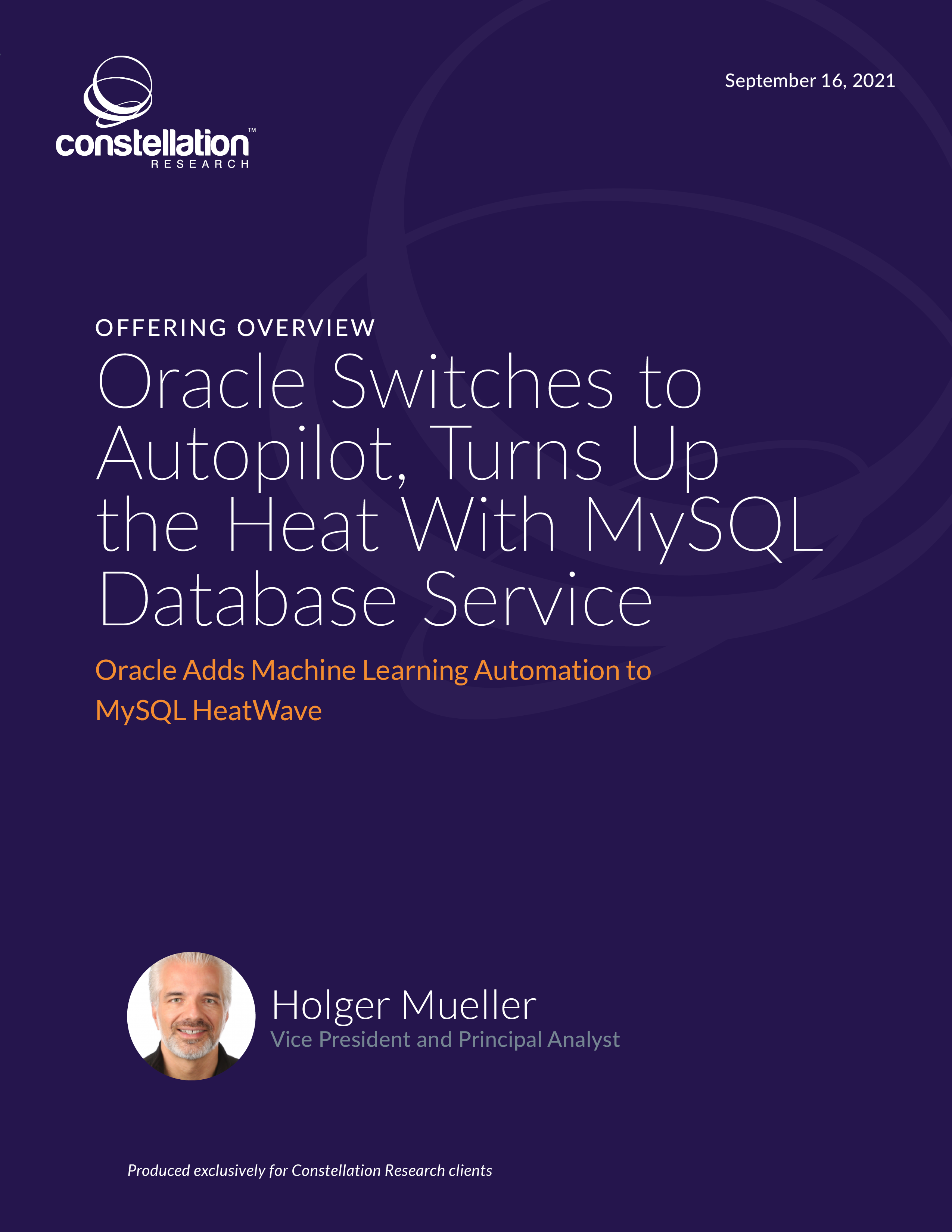 Oracle Switches to Autopilot, Turns Up the Heat With MySQL Database Service | Constellation ...